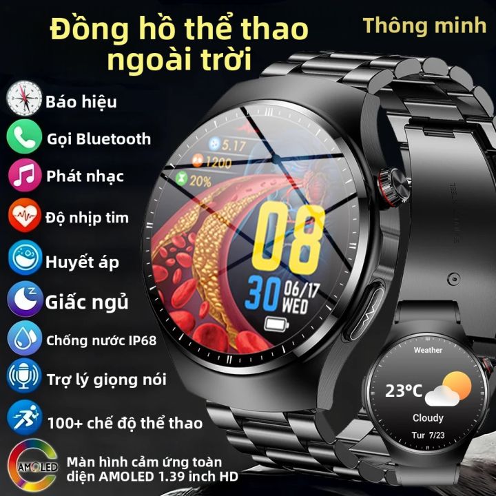 Đồng Hồ Thông Minh DAORKOW 2025 Dành Cho Nam, Màn Hình AMOLED HD 1.39 ...