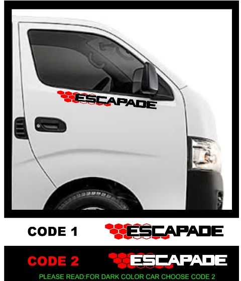 Nissan Urvan Escapade NV350 Door Sticker 2pcs Set | Lazada PH