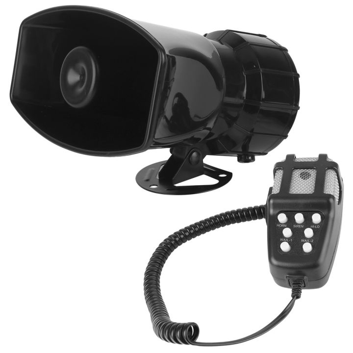 Car Warning Alarm Mic PA System Emergency Amplifier Hooter Speakers ...
