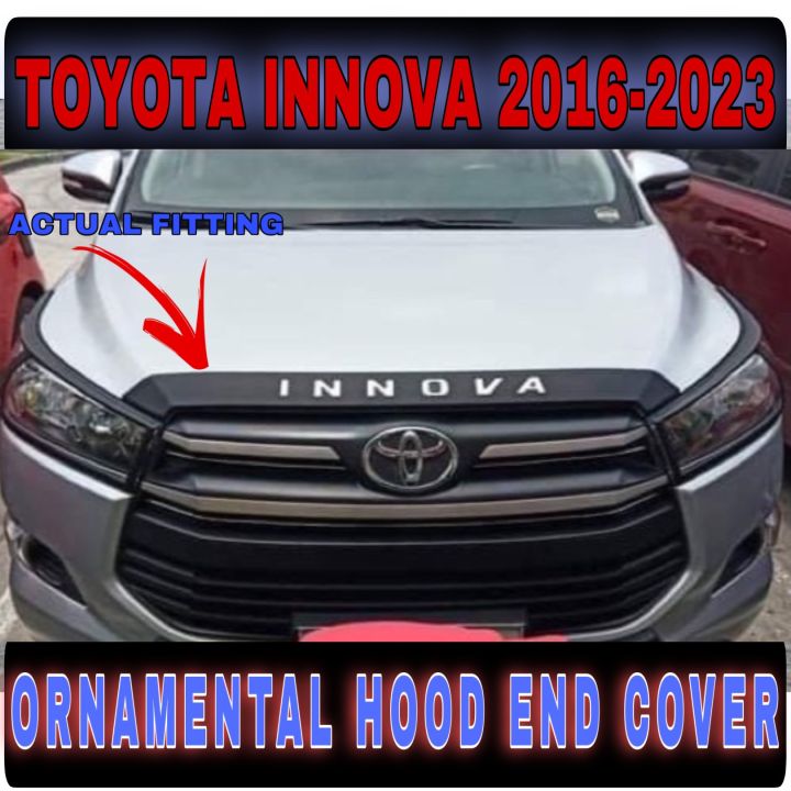 TOYOTA INNOVA 2016-2023 HOODLID / HOOD END COVER MATTE BLACK | Lazada PH