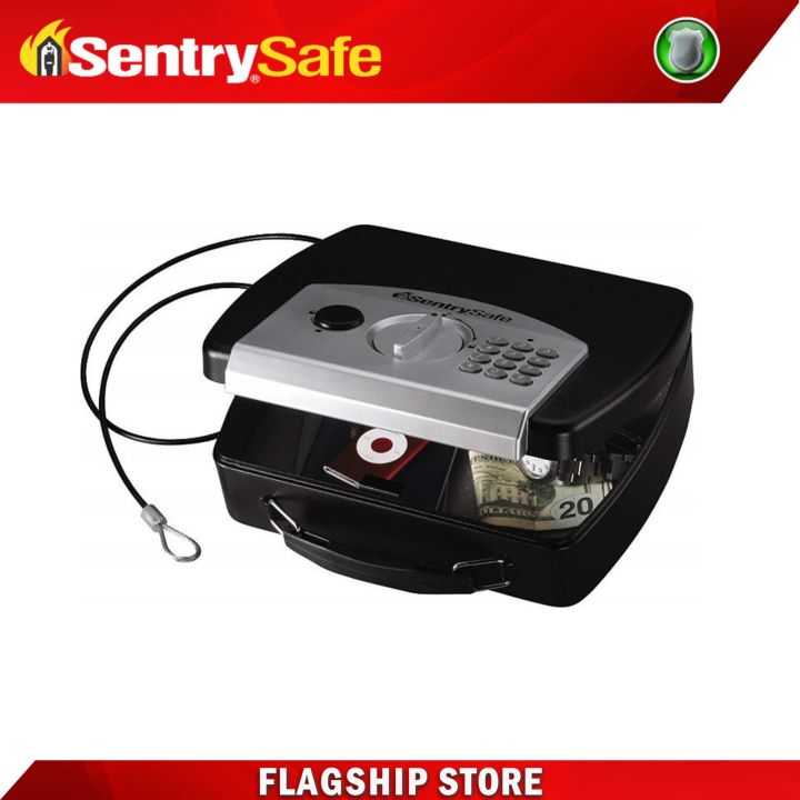 SENTRY SAFE P008E Security Protection Small Portable Vault with Steel ...