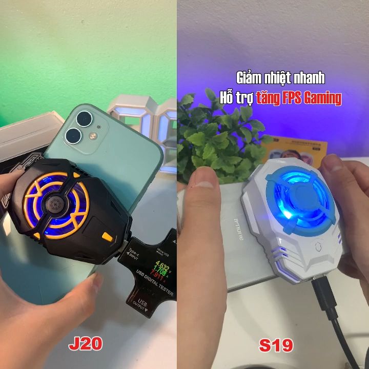 Quạt tản nhiệt điện thoại sò lạnh Memo CX07 / CX10 Pro / CX12 / DL22 ...