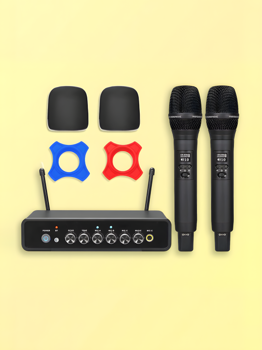 Wireless Charging Karaoke Microphone Professional Singing Mic TV ...