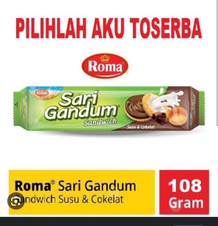 Roma sari gandum biskuit perbox isi 12 pac | Lazada Indonesia