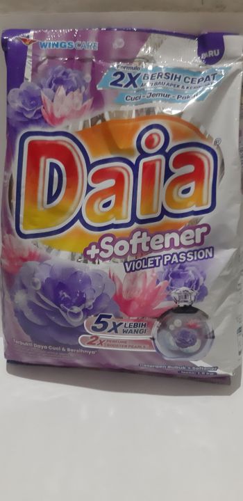 Daia Softener violet passion 1.5 kg Deterjen Daia + softener 1.5 kg | Lazada Indonesia