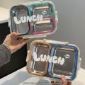 ZHIZHILIANYU | Transparent Partitioned Meal Prep Bento Box Sealed ...
