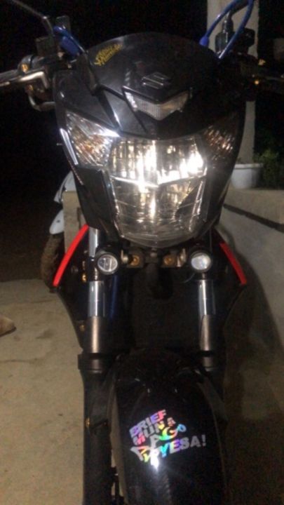 RAIDER 150 CARB / RAIDER 150 FI MINI DRIVING LIGHT STAINLESS BRACKET ...