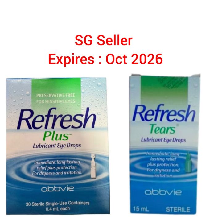Refresh Plus (0.4ml x 30s) & Refresh Tears (15ml) | Lazada Singapore