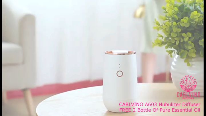 A603 Wireless Aromatherapy Nebulizer Diffuser with 2 Free Pure ...