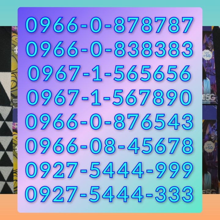 2. Globe 4567890 PLATINUM Vanity sim special | Lazada PH