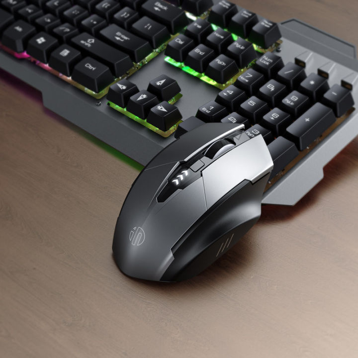 INPHIC A1 Bluetooth Mouse Rechargeable 2.4G+Bluetooth Tri-mode Mute ...