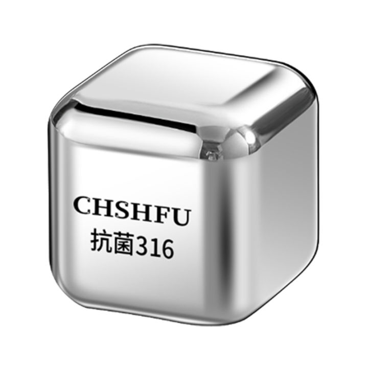 Food Grade 316 Stainless Steel Metal Whiskey Ice Cubes Stone Iron Ice ...