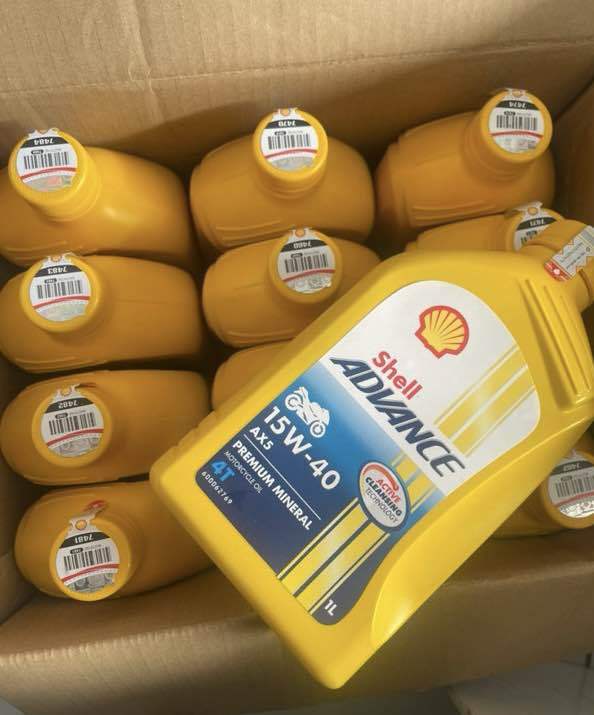 Shell Advance Ax5 SAE 15-40W 1 liter | Lazada Indonesia