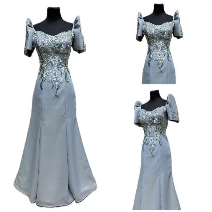 Modern Filipiniana Pang Ninang Sponsor Dress | Lazada PH