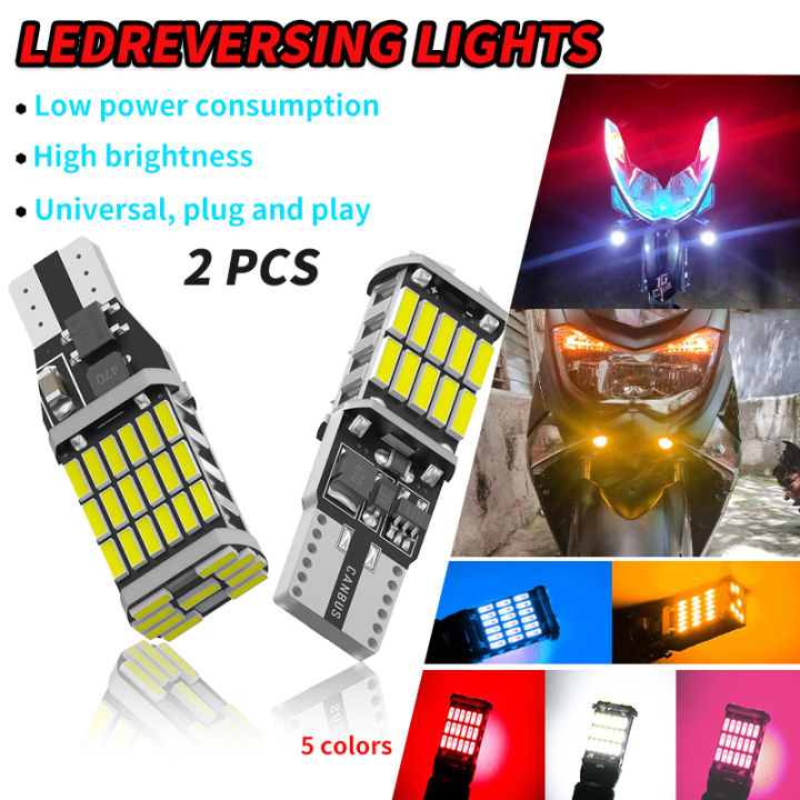 Pinph 2Pcs T15 automobile LED bulb replacement W16W/921/912 Motor Light ...