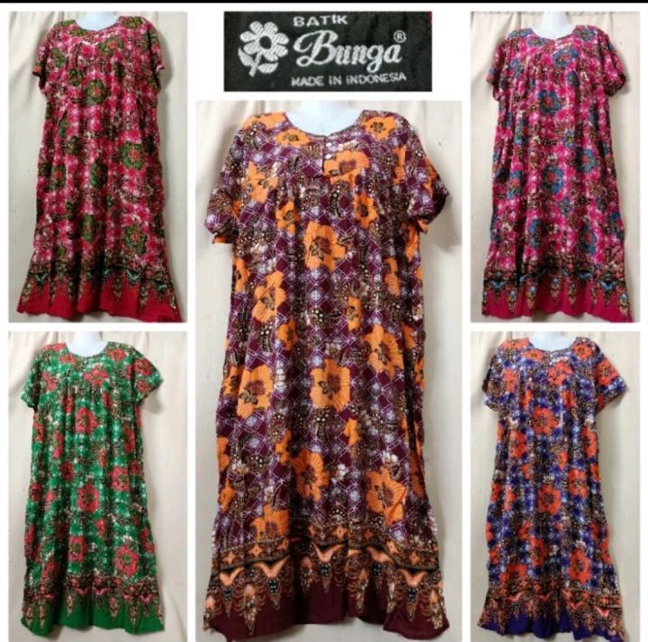 B5 (Size 5XL) (Bunga) Baju Tidur Batik/Baju Batik - Cotton Indonesia ...