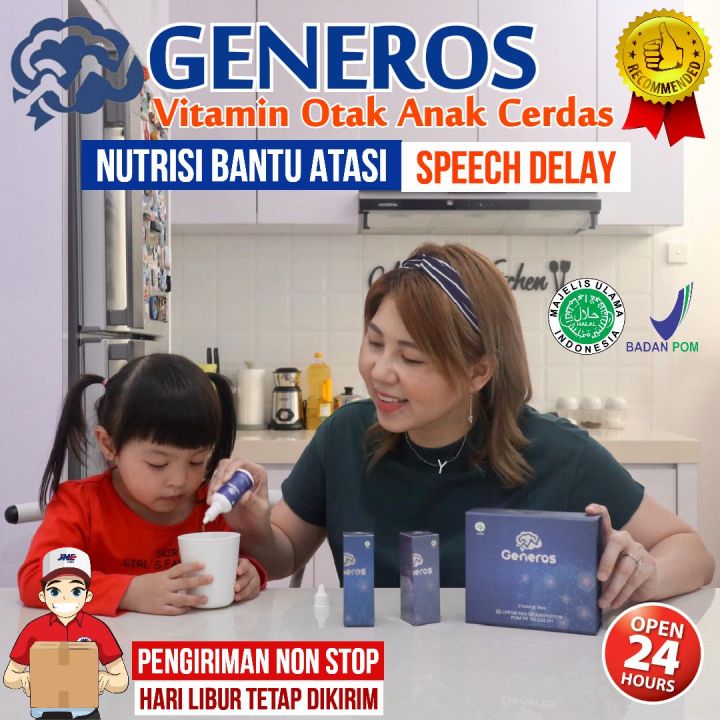 Generos Vitamin Terlambat Bicara 1 Box isi 2 Botol | Lazada Indonesia