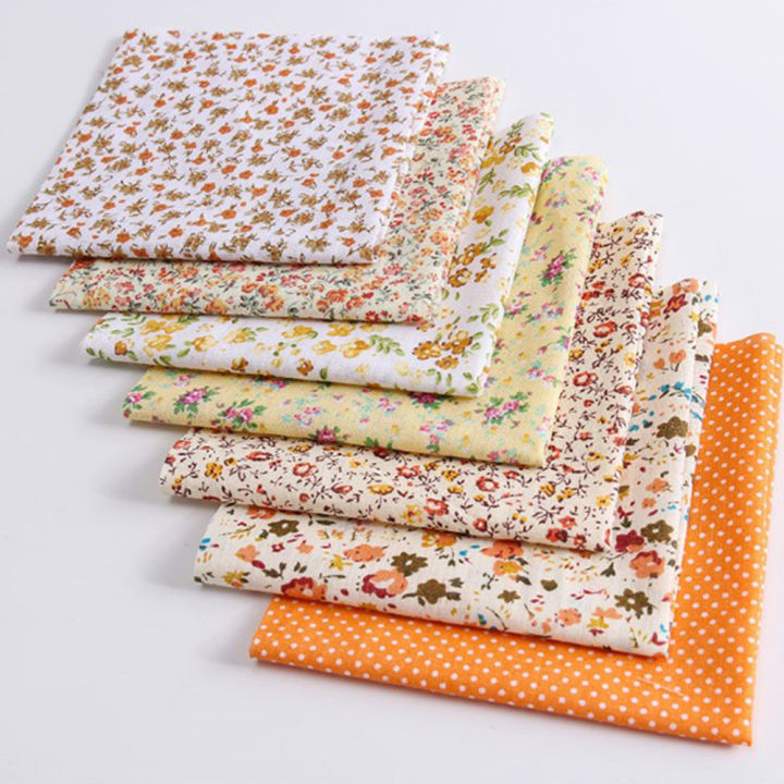 7pcs Assorted Mixed Pattern Cotton Fabric Handmade Crafts DIY ...