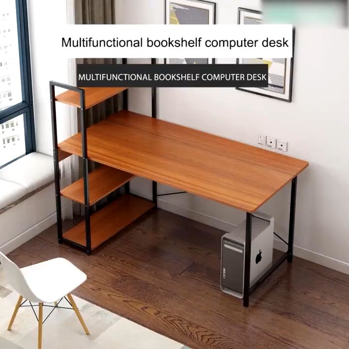 Meja Kantor Meja Komputer Milimalis Meja Kerja Dengan Rak Buku Meja ...