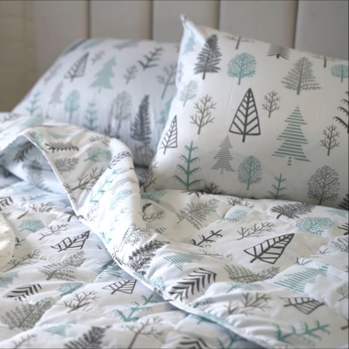 NORDIC HOME 4in1 Comforter Blanket Set - 1 Fitted Sheet, 2 Pillowcases ...
