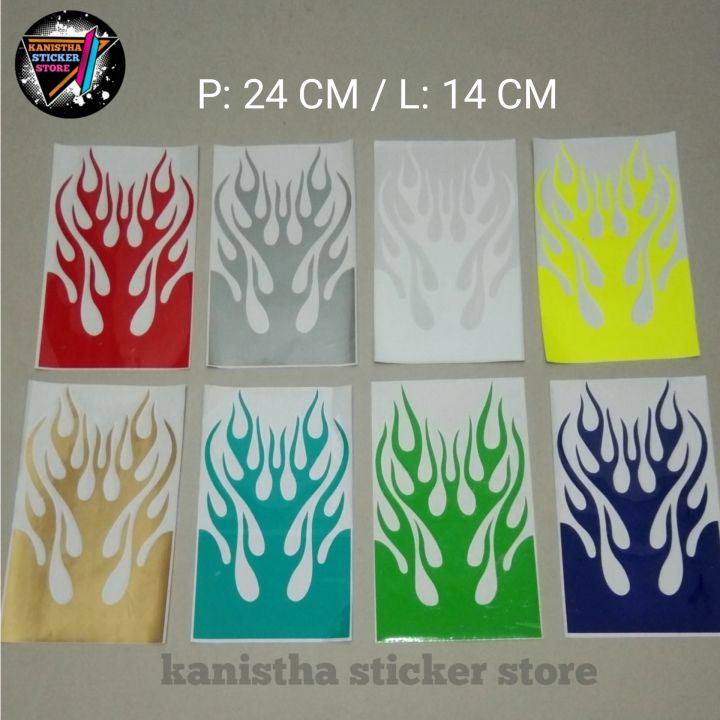 stiker cutting spakbor motif api sticker spakbor lidah api terbaik ...
