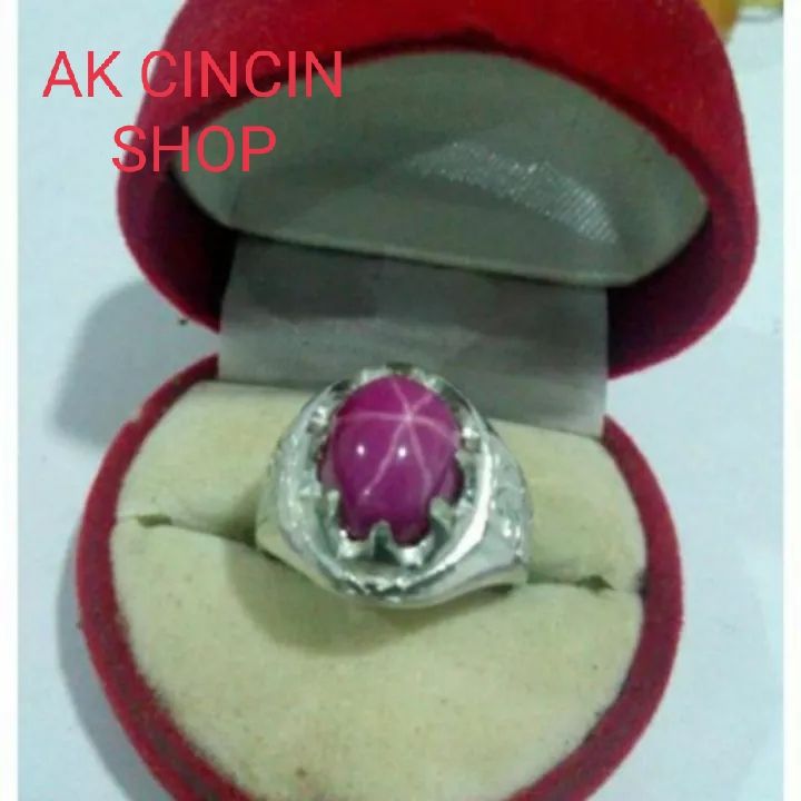 CINCIN BATU RUBI STAR ASLI | Lazada