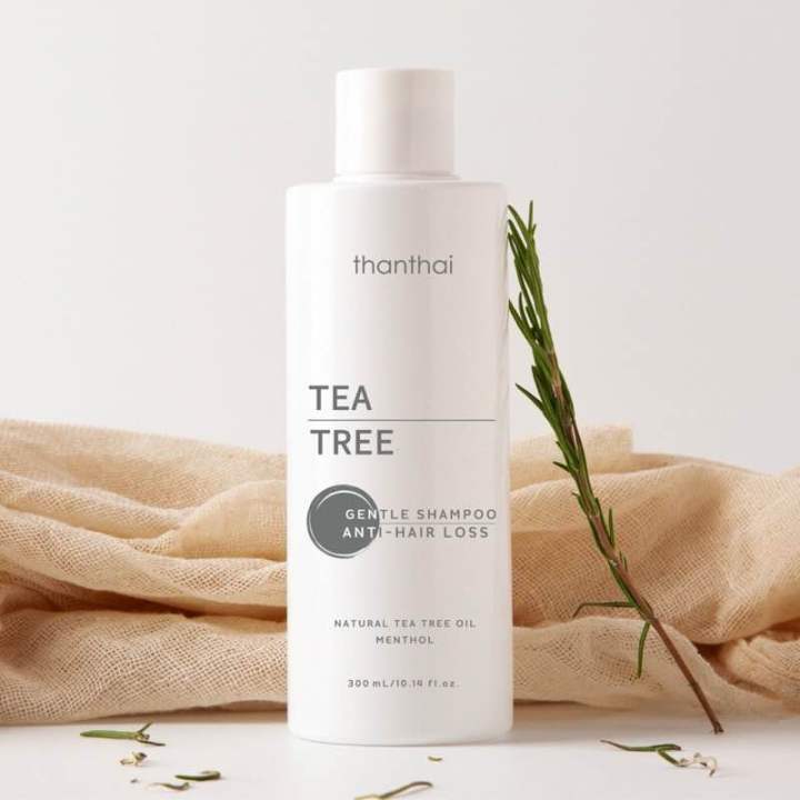 ที ทรี เจนเทิล แชมพูสระผม ลดร่วง ผมมัน รังแค THANTHAI TEA TREE GENTLE ...