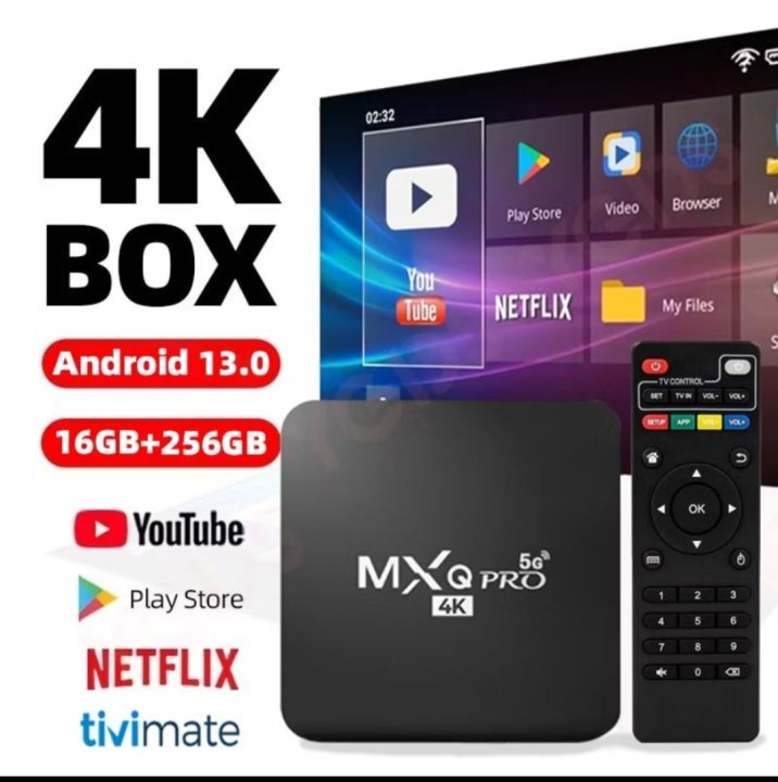 Android Tv Box MXQ PRO Android 13 Oos 2,4G 16gb Ram-256gb Rom STB 4K ...