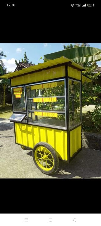 #gerobak minuman kekinian #gerobak jualan #gerobak multifungsi #gerobak ...