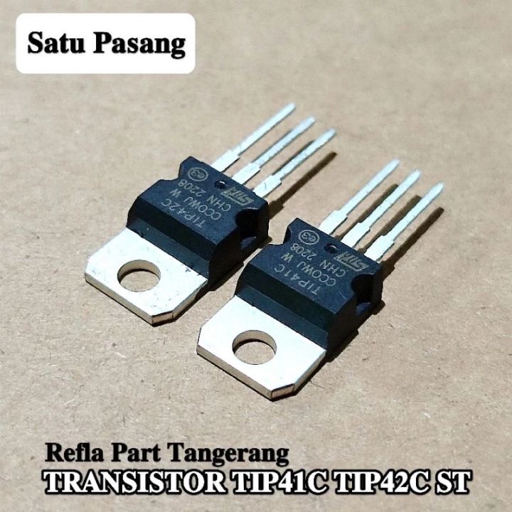 ( 1 PASANG ) TRANSISTOR TIP41C TIP42C TIP41 C TIP42 C ST SUPER | Lazada ...