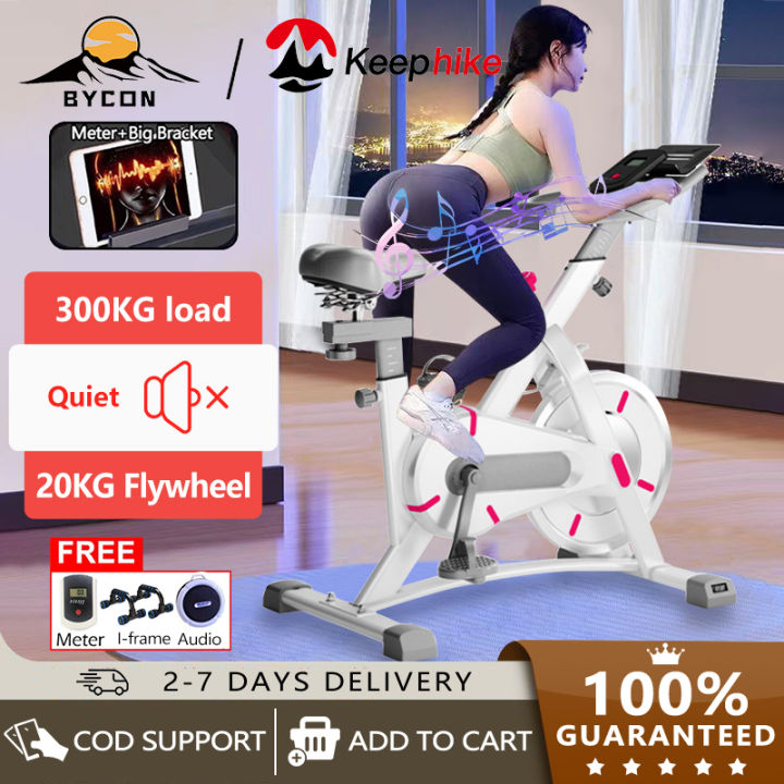BYCON Stationary bike 20KG Flywheel spinning bike at home exercise bike ...