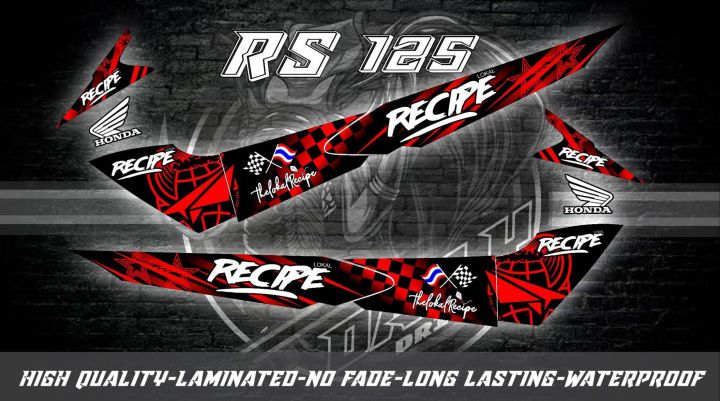 HONDA RS 125 CARB DECAL STICKER RECIPE Design | Lazada PH