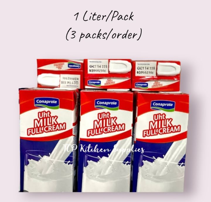 Conaprole UHT Full Cream Milk 1L (3 packs/order) | Lazada PH