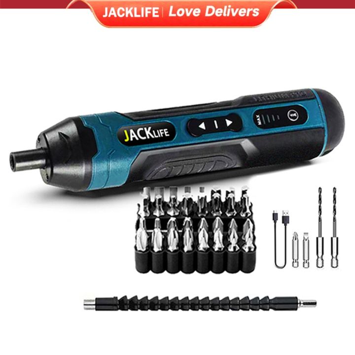 Cordless Electric Screwdriver Rechargeable 1300mah Lithium Battery Mini ...