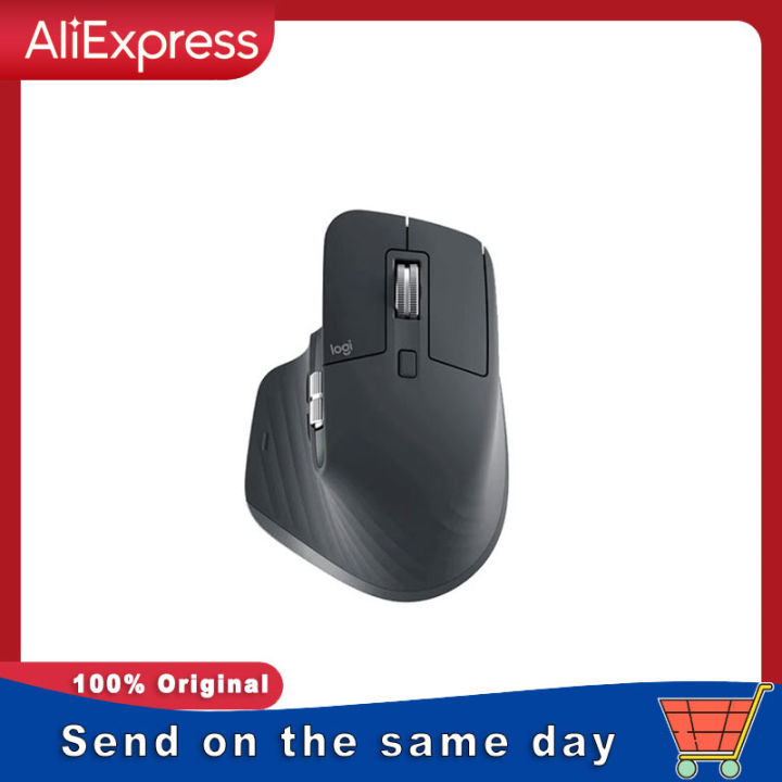 Logitech MX Master 3S Black Wireless Mouse 8000 DPI Auto-Shift Scroll ...