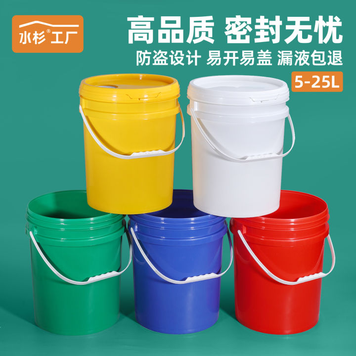 Food Grade Thickened Plastic Bucket Paint Chemical Plastic Ink Barrel ...