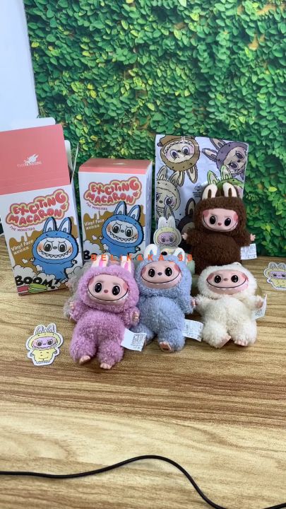 (1:1) GANTUNGAN KUNCI LABUBU THE MONSTER EXCITING MACARON BLIND BOX ...