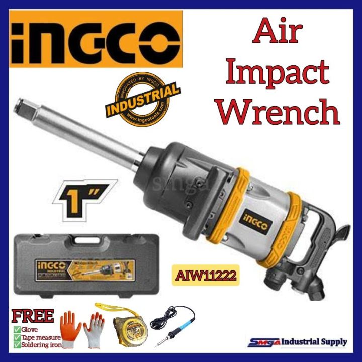 INGCO Air Impact Wrench AIW11222 (Plus FREEBIES) | Lazada PH