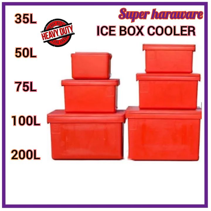 HEAVY DUTY COOLER BOX /ICE BOX/ICE BUCKET/TONG AIS/PLASTIC ICE TONG ...