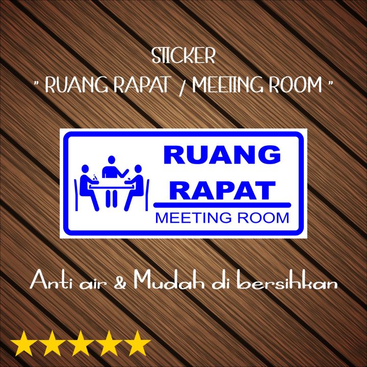 Stiker Ruang Rapat Sticker Meeting Room Stiker Ruangan Rapat Sticker ...
