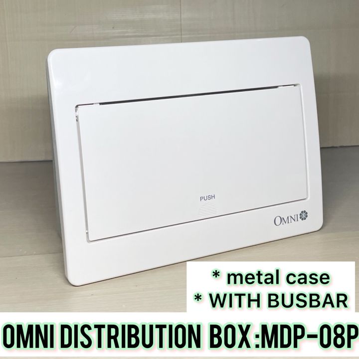 Omni MDP-08P MCB Distribution Panel Box Metal Back Case with Busbar ...