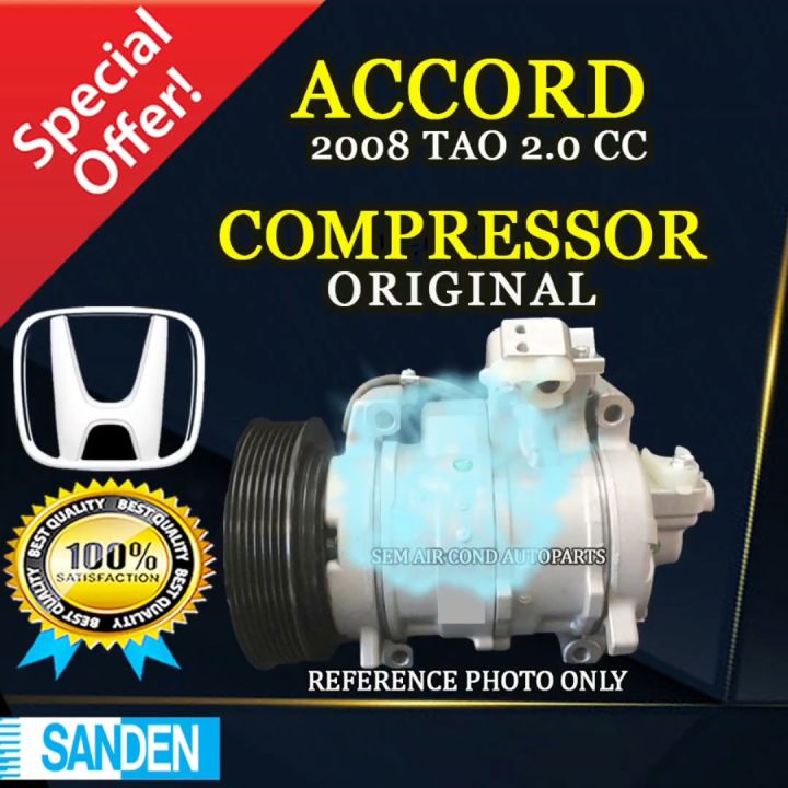 HONDA ACCORD TAO 2.0CC 2008-2012 YEAR ORIGINAL SANDEN COMPRESSOR ...