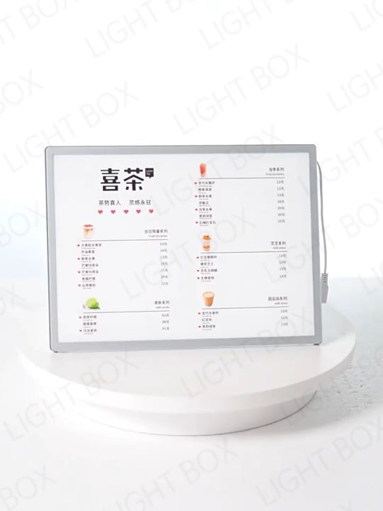 menu board with led light A4-A3-A2 adjustable angle, adjustable ...