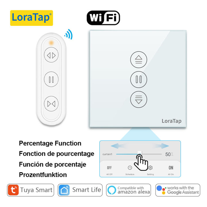 LoraTap 4th Tuya Roller Shutter Blinds Curtain Switch Remote Control ...