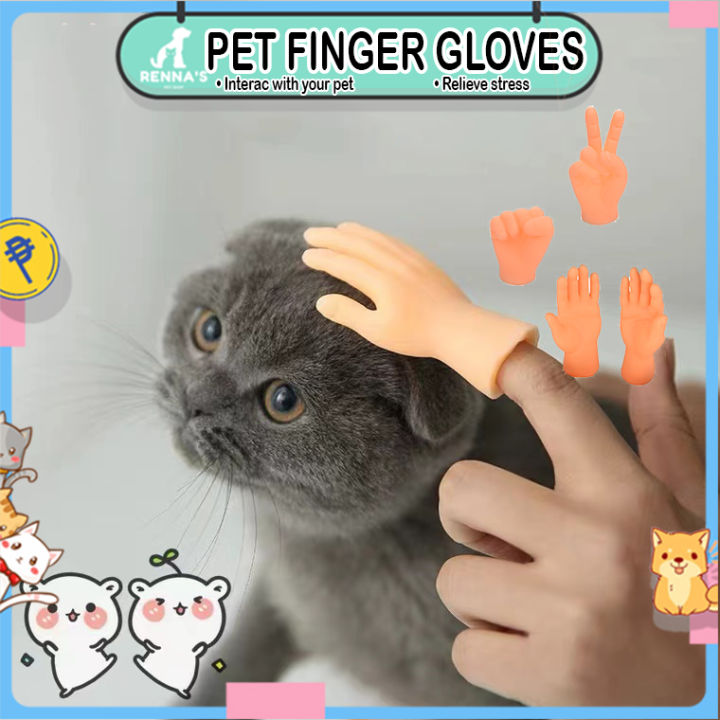 Renna's Cat Finger Toy For Cat Toys Cat Teaser Toy Human Fake Hand ...