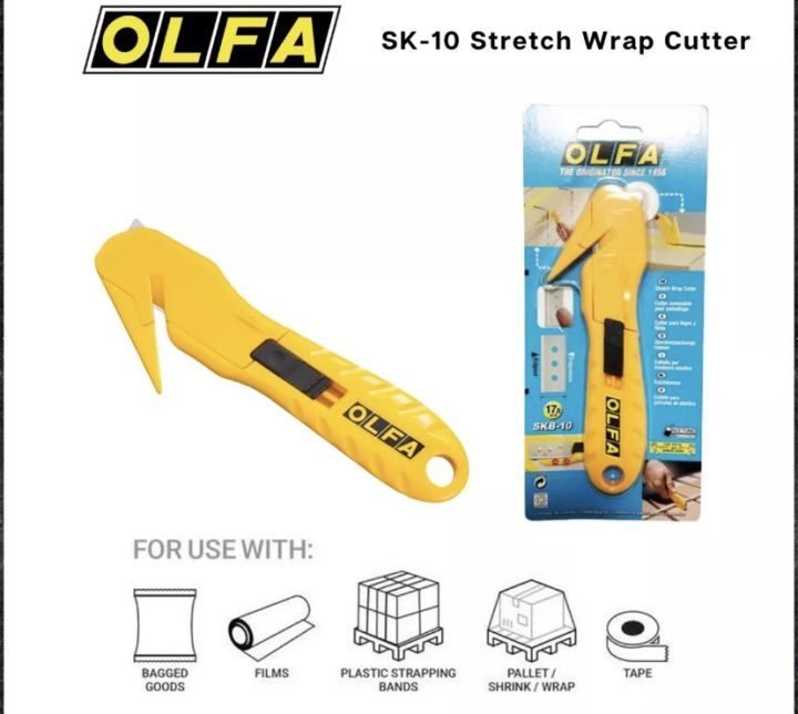Olfa SK-10 Stretch Wrap Cutter Made in Japan Knife Pisau (Blades SKB-10/10B)👍👍 | Lazada