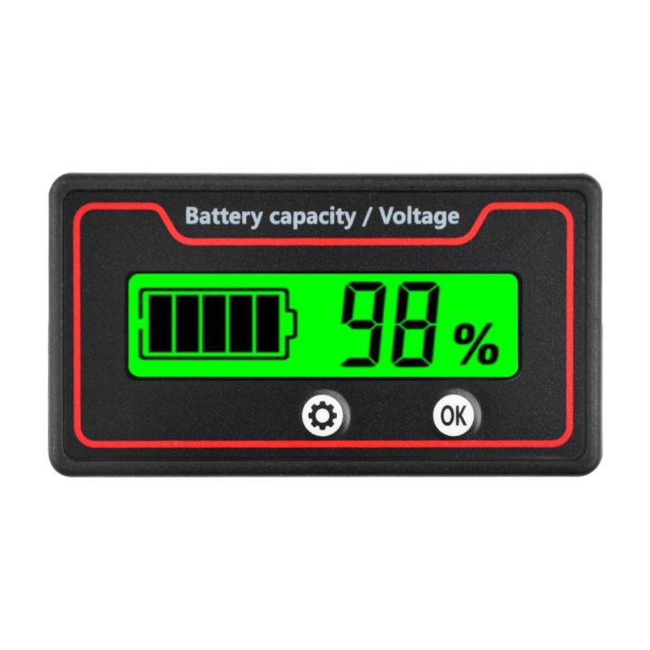 9-120V Battery Capacity Indicator 12V 24V 36V 48V 60V 72V 84V Lead Acid Lithium LiFePO4 ...