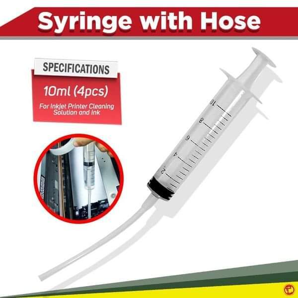 SYRINGE WITH HOSE 10ml 4PCS,USED FOR INKJET PRINTER SOLUTION. | Lazada PH
