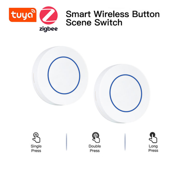 Tuya ZigBee Smart Button Scene Switch Wireless Remote on Off Key ...
