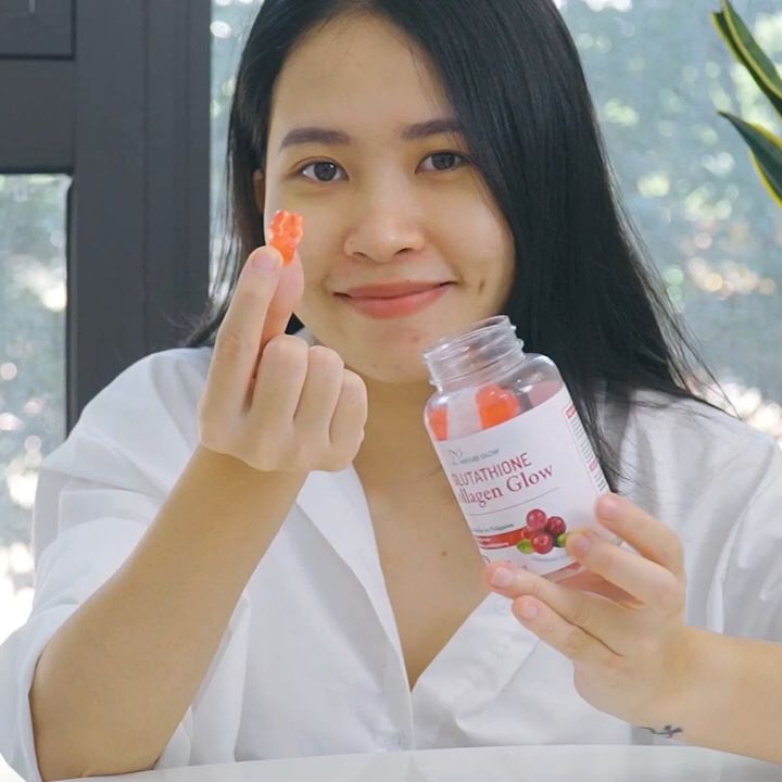 Nature Glow Glutathione Gummies Anti Aging Whitening Skin Collagen ...